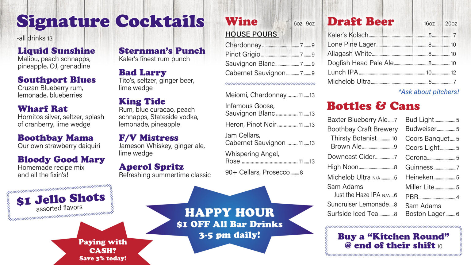 Kaler's Restaurant - Fresh Local Seafood - Boothbay Harbor, Maine